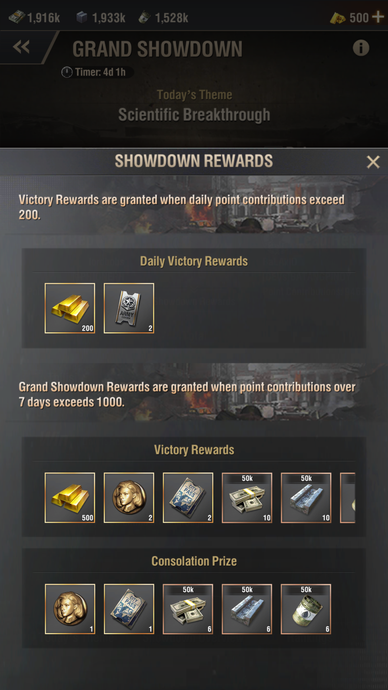 Warpath: Grand Showdown - Event overview - ZE Gaming Club